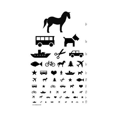 Synstavle til lyskasse, figurer - MEDshop - lægeartikler online